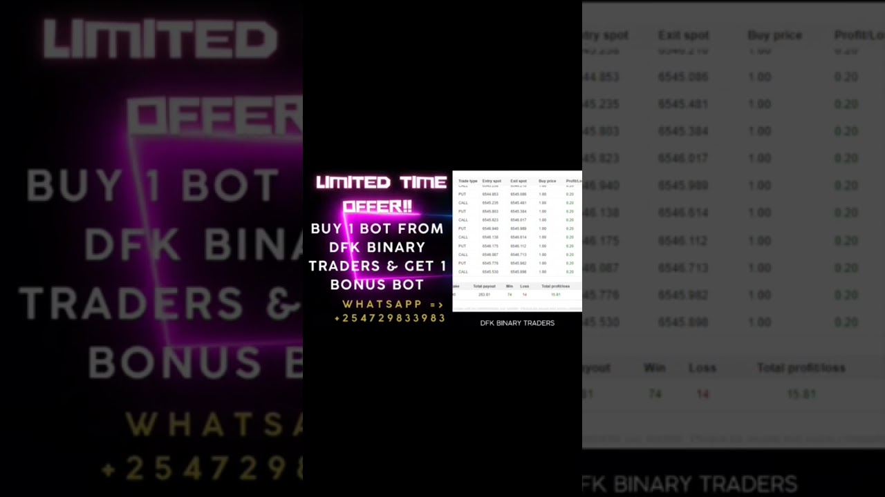 Offer on bots and Free pdf guide for Binary Traders #deriv #binaryoptions #binarybot  #freedownload