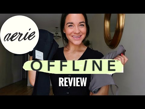 NEW AERIE OFFLINE COLLECTION leggings and active wear - HONEST REVIEW and TRY ON!