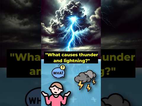 "What Causes Thunder and Lightning? 🌩️ The Science Explained!" #science #thunder #lightning #shorts