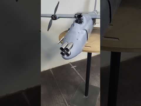 New Ukrainian Fixed Wing Gun Drone