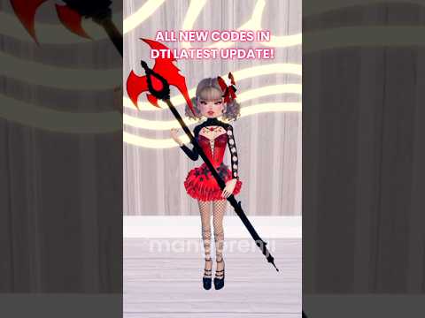 ALL NEW 3 CODES IN DTI LATEST UPDATE! #roblox #dti #dresstoimpress #shorts #codes