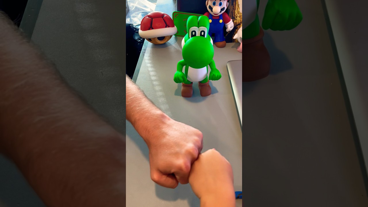 3D printed yoshi! #yoshi #mario #nintendo #3dprinting #bambulab