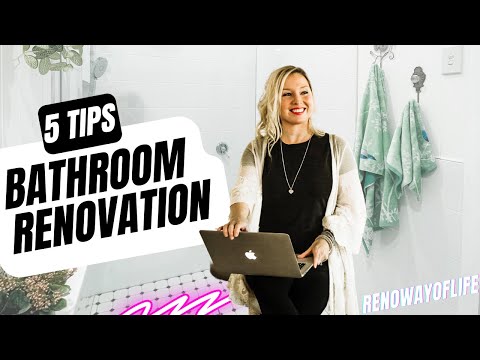 Transform a small bathroom, with no natural light, into a beautiful room with these easy 5 tips.