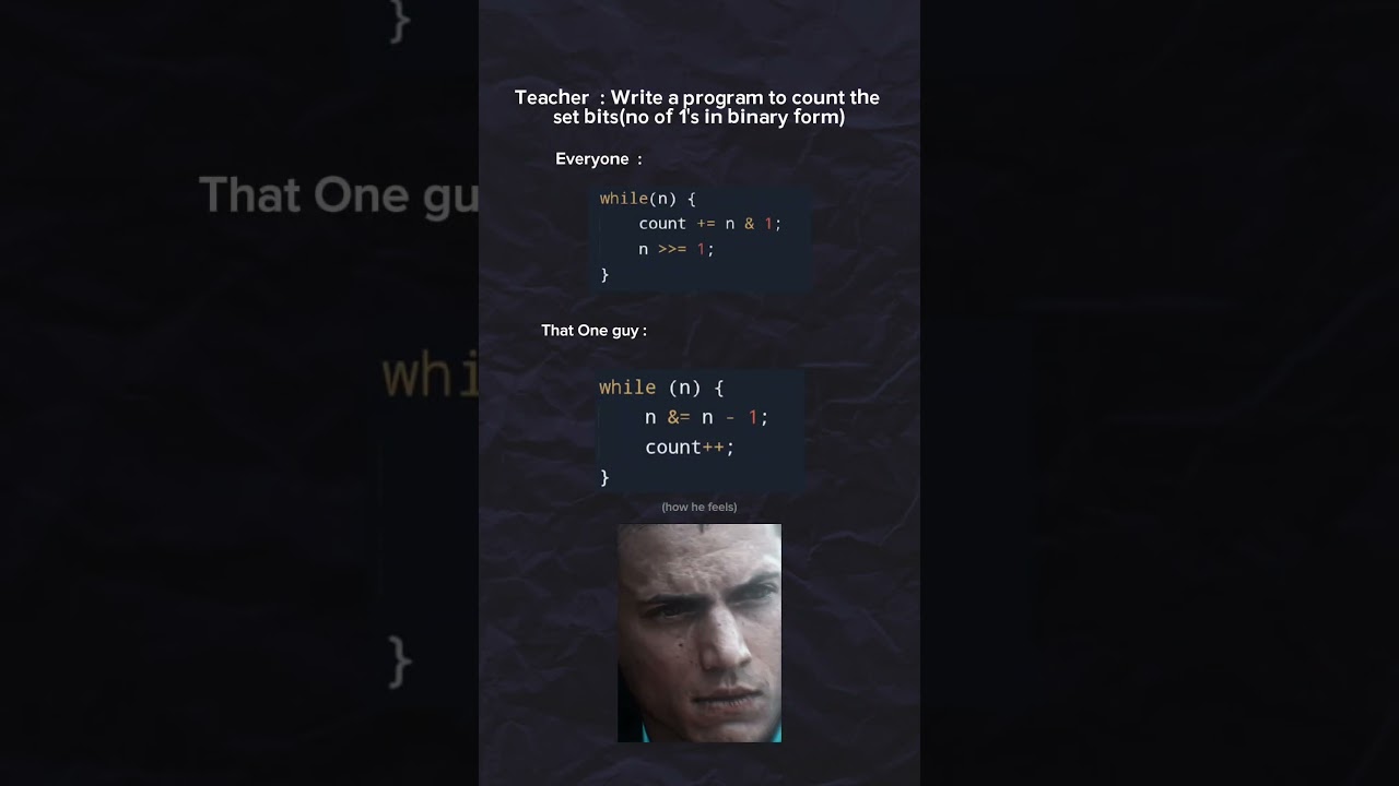 Learn Basic Programming| C, Python, Java Tips and Tricks| Coding - Count set bits| #programming #cse