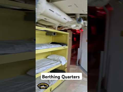 Berthing Quarters aboard Battleship Wisconsin #ww2 #shorts #history #navy #battleship