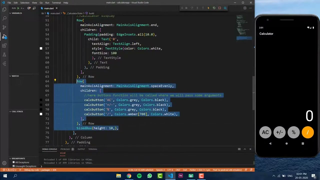 Easy Calculator App Tutorial  Flutter  Under 15 Min 1080p