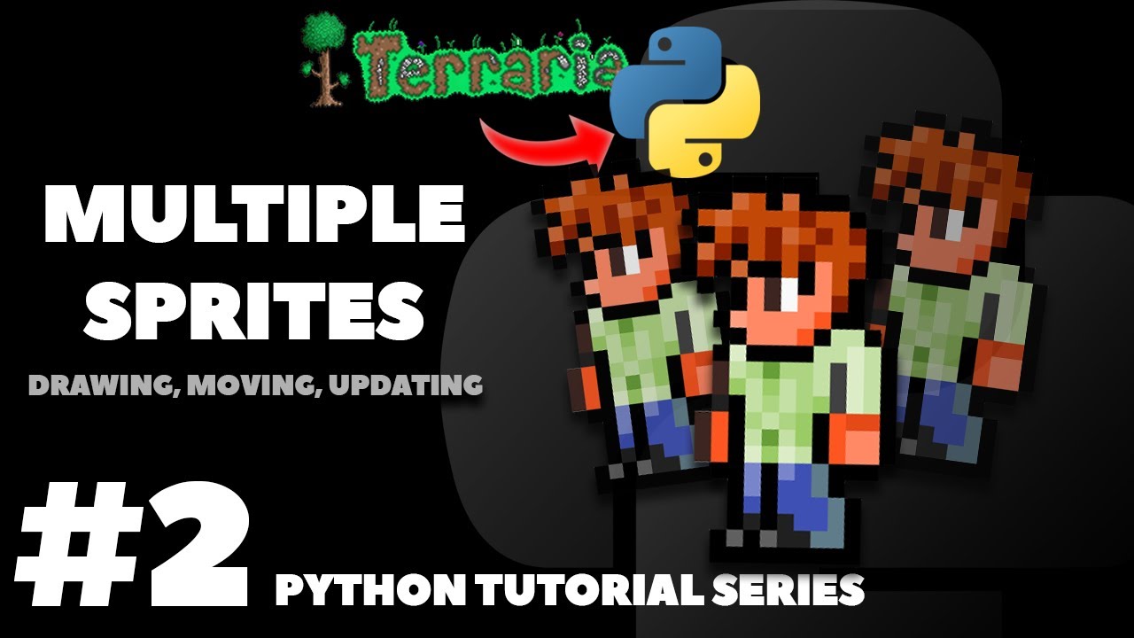 Multiple Sprites! | Coding Terraria in Python | Pygame Tutorial Ep. 2
