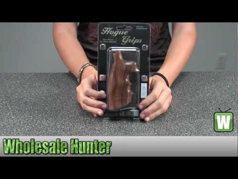 Hogue Pau Ferro Wood Grips K or L Round Butt Conversion 19302 Shooting Gaming Unboxing