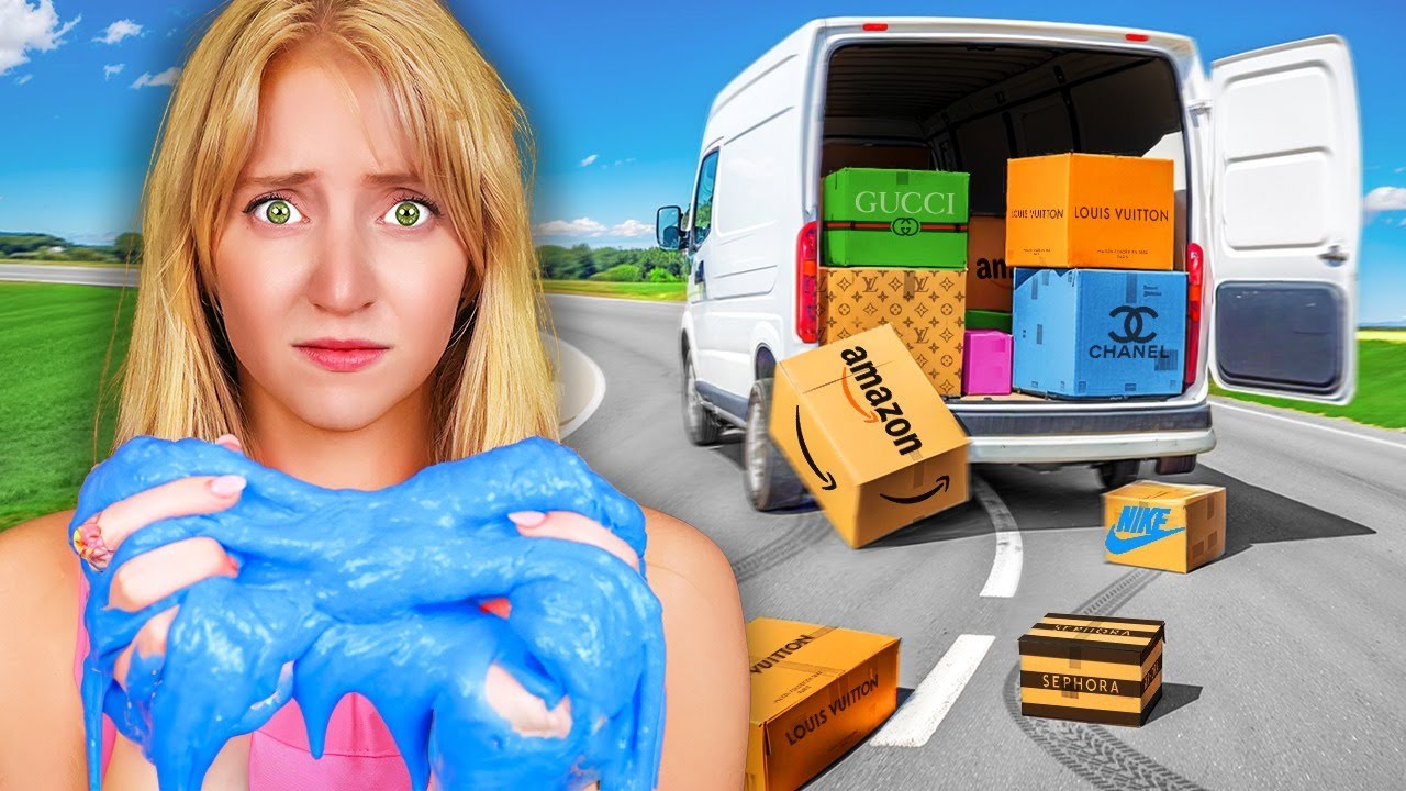 I Bought 100 Lost Packages to Make Slime!