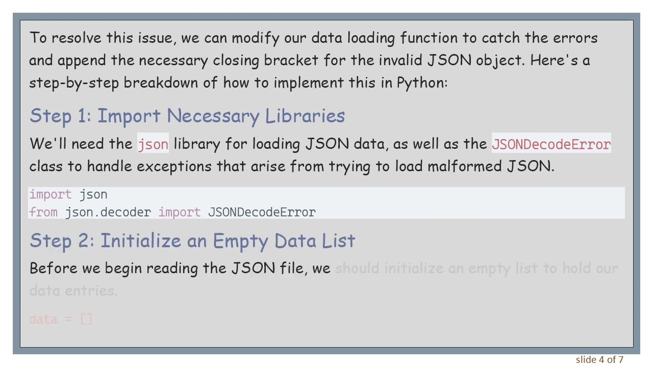 Fixing Malformed JSON Objects: A Python Guide