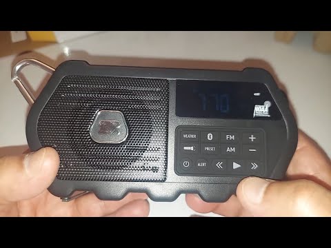 Unboxing the G-Storm AM/FM/WX/BT emergency alert portable radio from Walmart