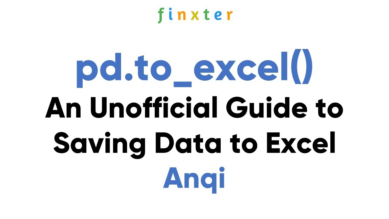 pd.to_excel() – An Unofficial Guide to Saving Data to Excel