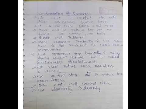 Conservation of Resources
