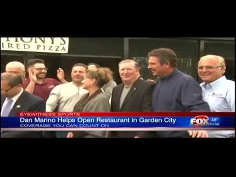 Dan Marino opens Anthony's Coal Fired Pizza in Cranston, RI