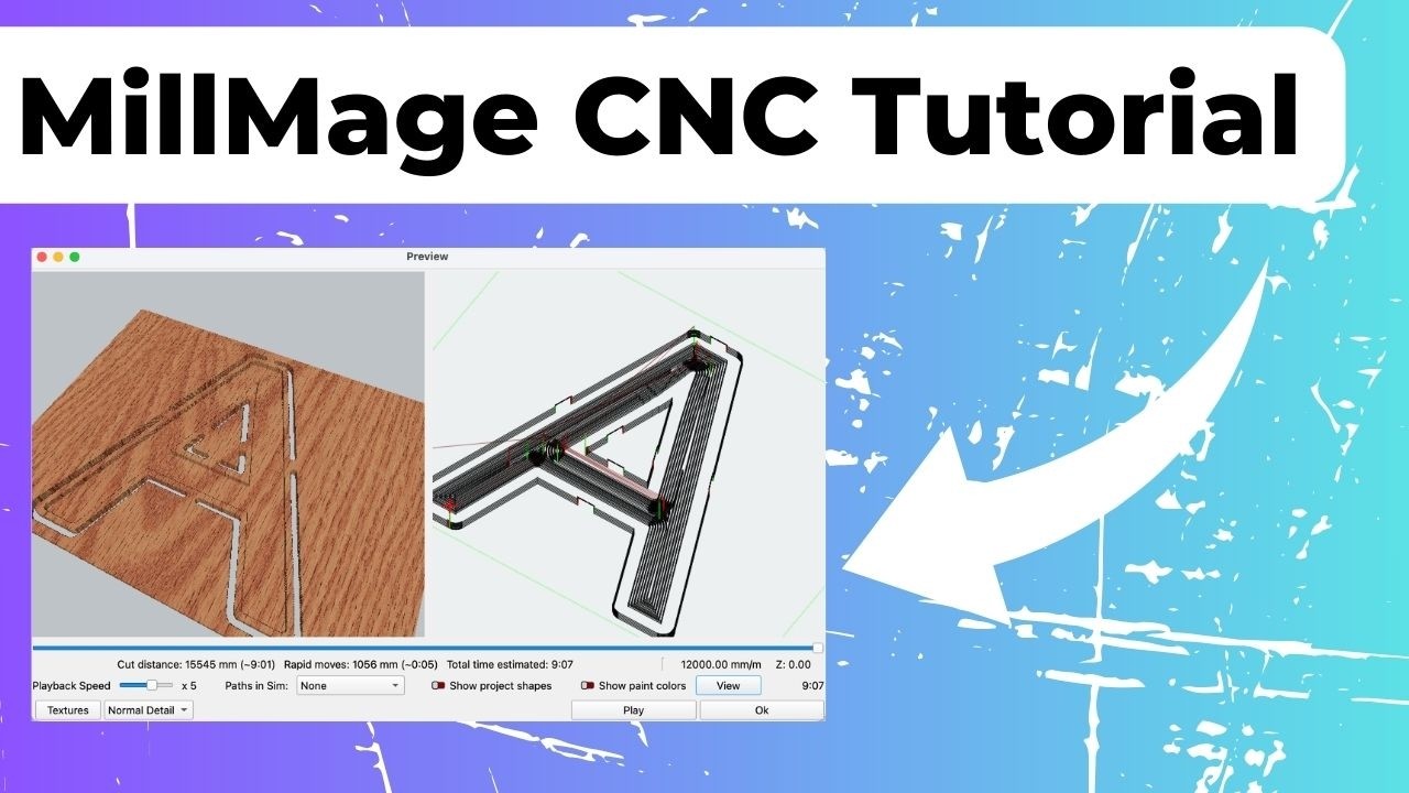 MillMage Basics for CNC Milling: Pocket, Profile, Tabs & GRBL Machine Setup (Beginner Friendly)