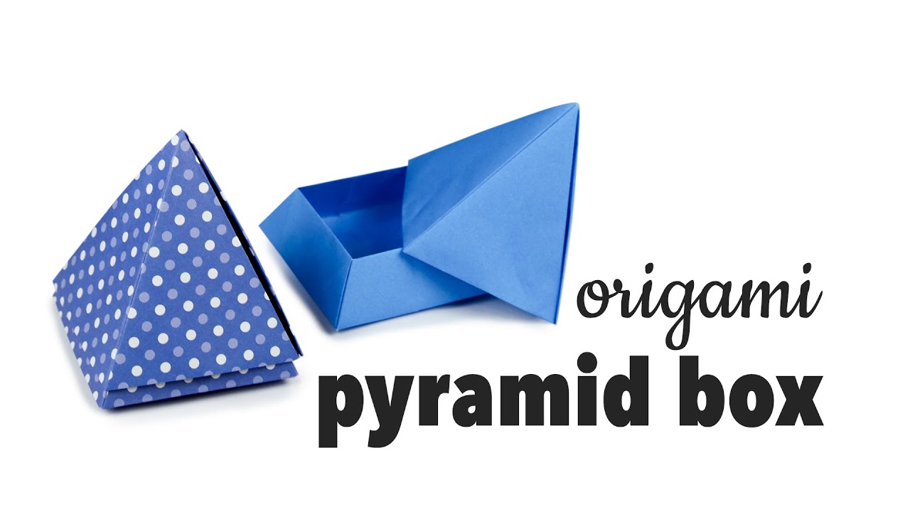 Origami Pyramid Box Tutorial - DIY - Paper Kawaii