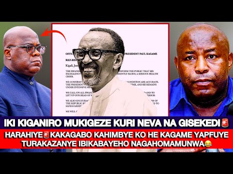 HARAHIYE🚨IKIGANIRO NEVA ARASEBYE🚨KAKAGABO KAHIMBYE KO HE KAGAME YAPFUYE IBIKABAYEHO NAGAHOMAMUNWA