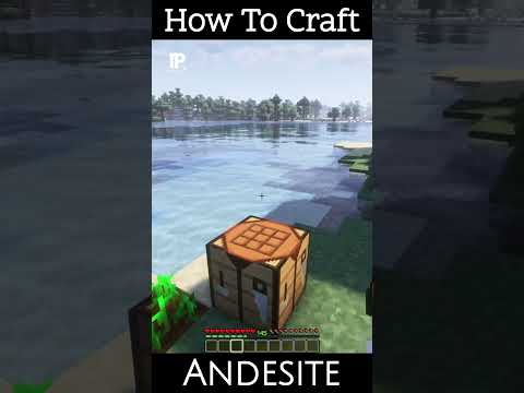 Minecraft: How to Craft Andesite #shorts