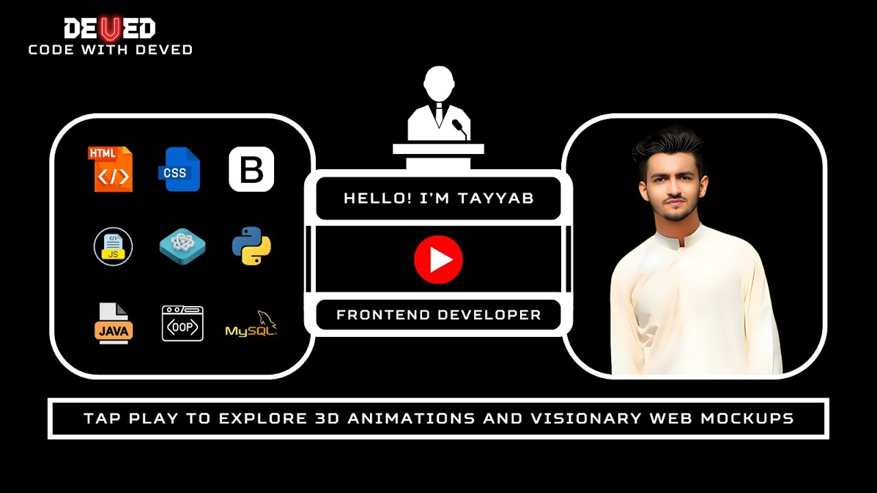 3D Text Animations | Code With Deved