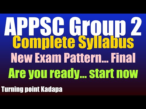 APPSC Group 2 New Syllabus | APPSC Syllabus | Exam Pattern