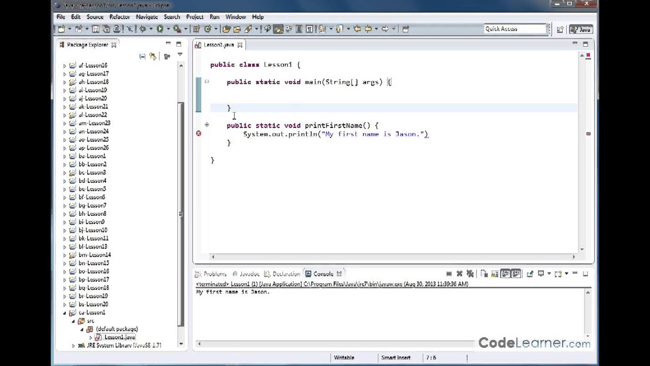 Introduction To Methods in Java (Java Tutorial - Vol 3 - Sect 1)