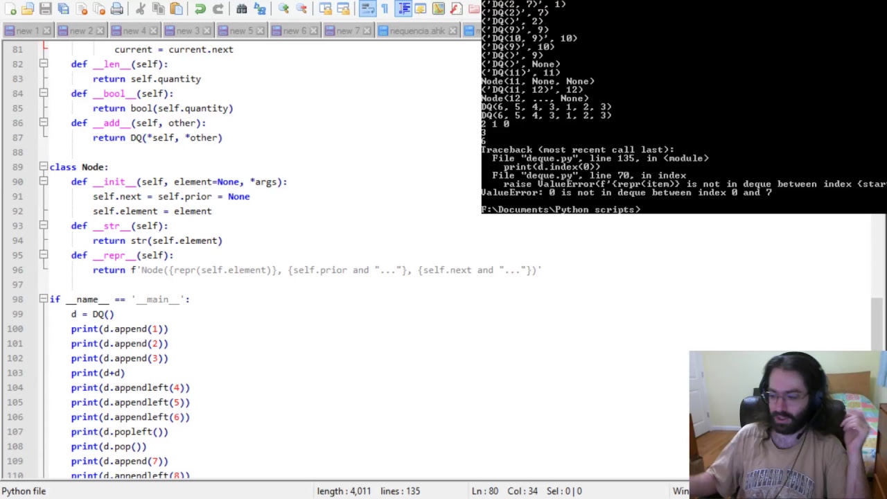 Let's Code Python: Deque, Part 1