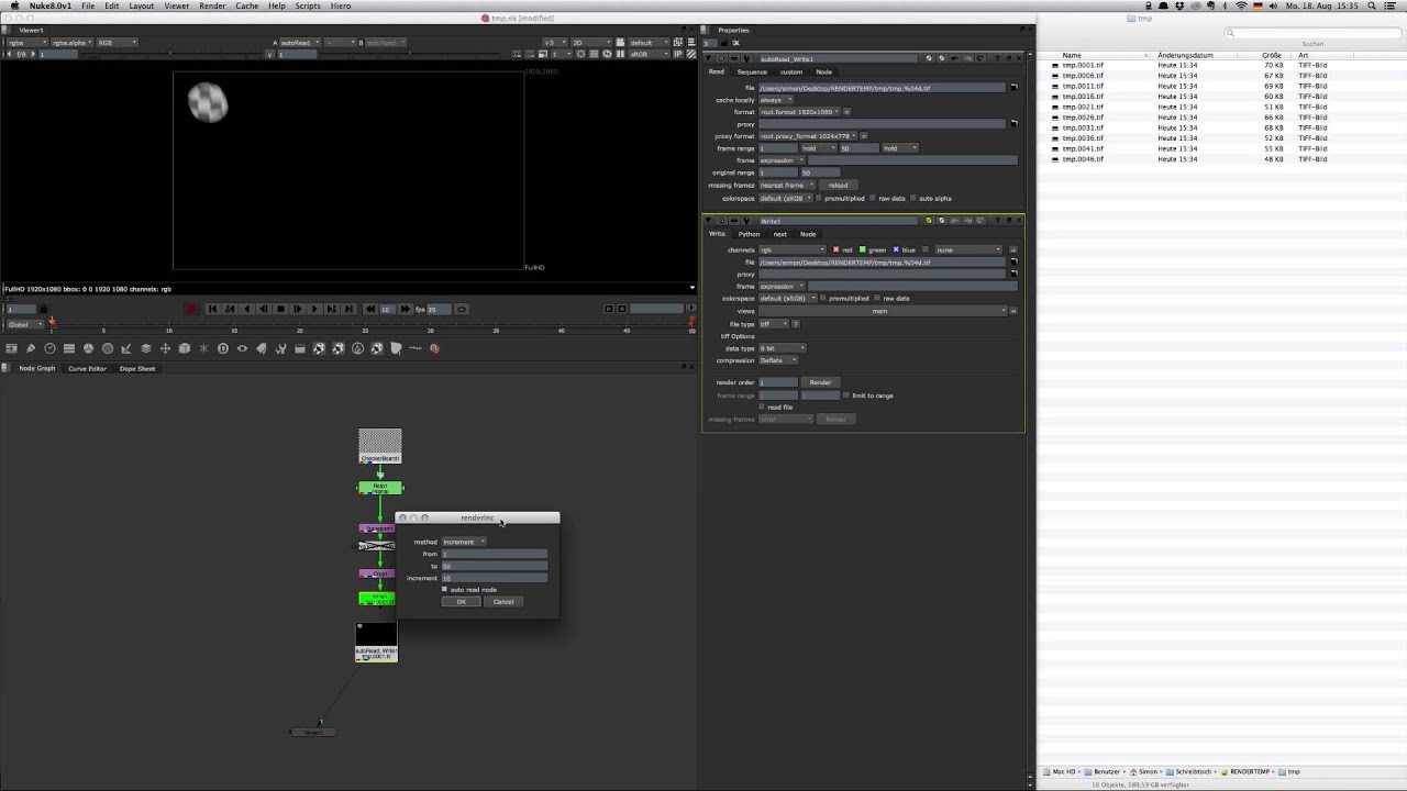renderInc - nuke python script