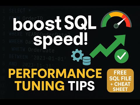 SQL Query Performance Tuning | Speed Up Queries with Indexing, Execution Plan Optimization Technique
