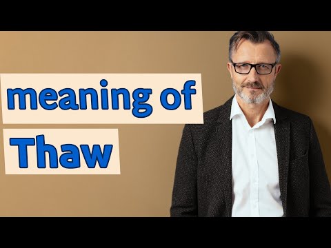 Thaw | Definition of thaw