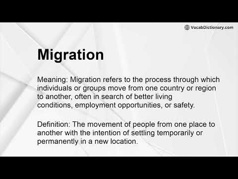 Migration Meaning