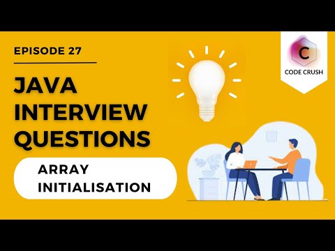 Array Initialisation | Array In Java | Array Declaration | Java Interview Questions And Answers