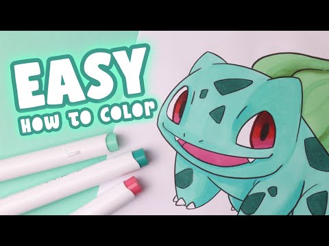 POKÉMON Coloring Pages | How to Color Bulbasaur