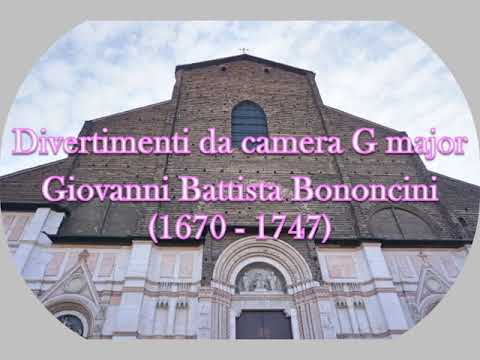 Divertimenti da camera G major by Giovanni Battista Bononcini