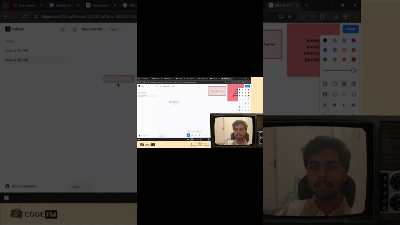 tldraw Basics – Create & Collaborate Visually (part-2)  #chillcoding #coding #codefm #livecoding