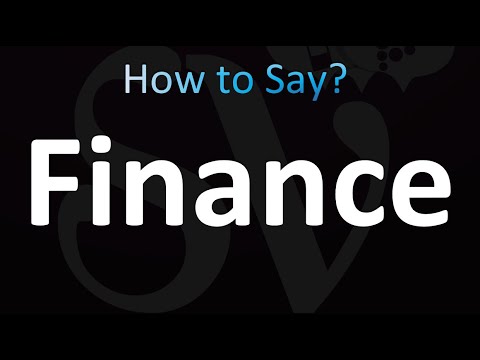 How to Pronounce Finance in American English