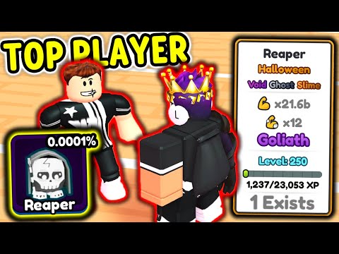 TOP PLAYER Helps Me CRAFT STRONGEST REAPER PET in Roblox Arm Wrestle Simulator..