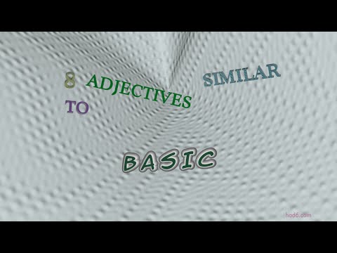 basic - 10 adjectives which are synonyms to basic (sentence examples)