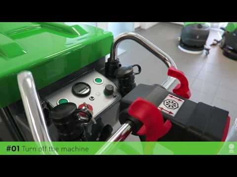 Premium Line Walk Behind Models: How to load battery