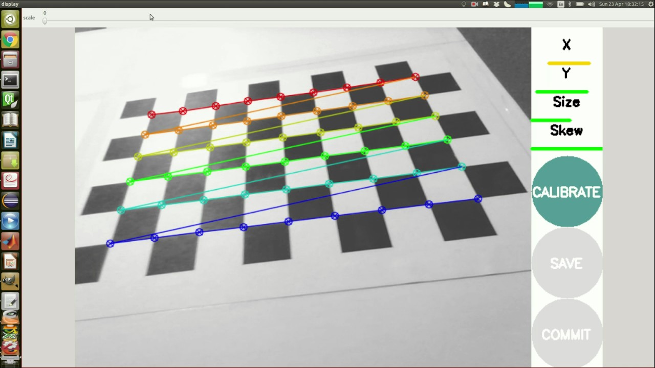 Calibrating a Monocular Camera with ROS