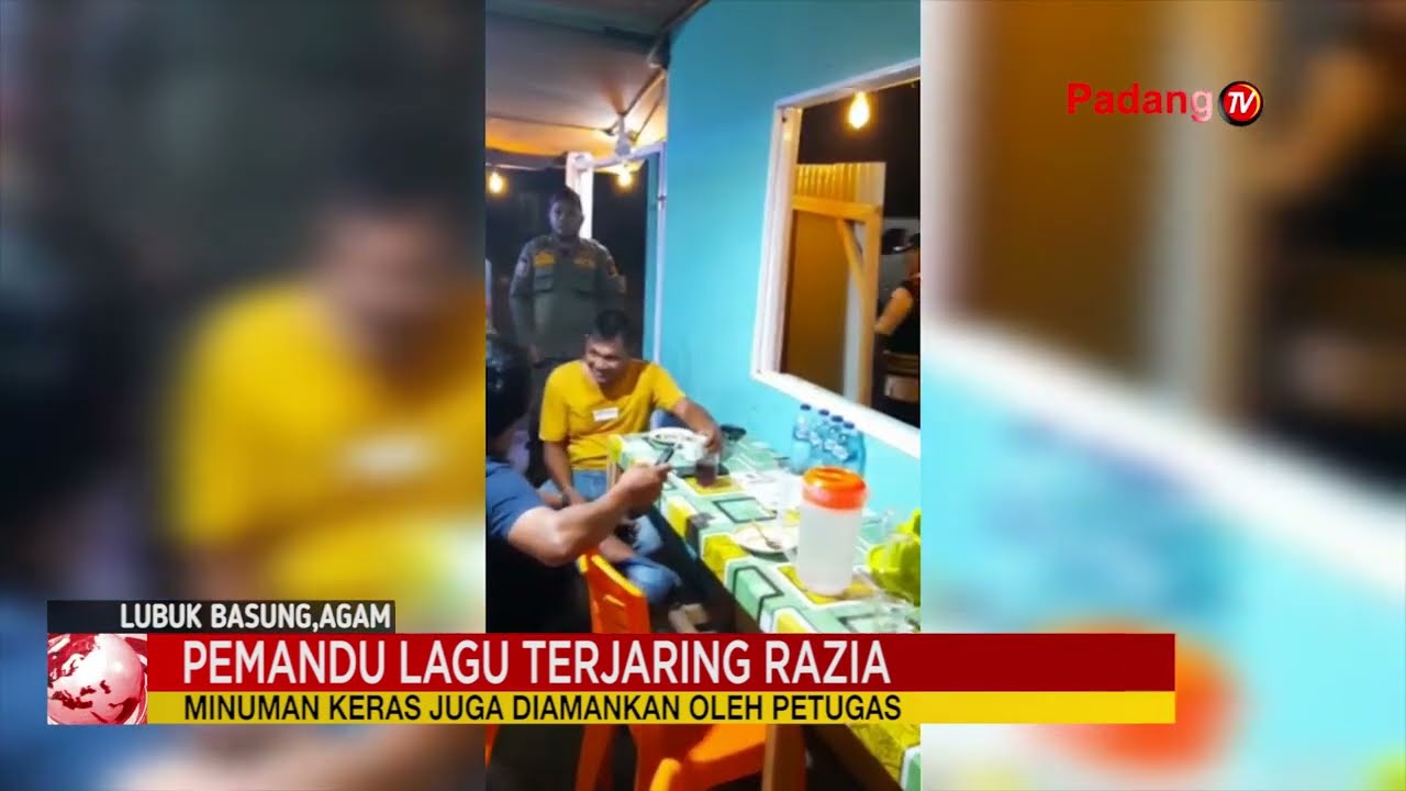 Pemandu Lagu Terjaring Razia Pekat Yang Digelar Satpol PP Damkar Agam Di Tempat Hiburan Malam