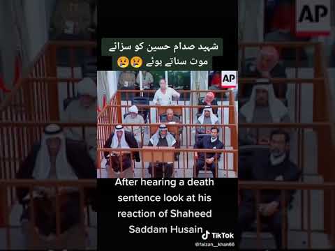 Saddam Hussein hearing death sentence