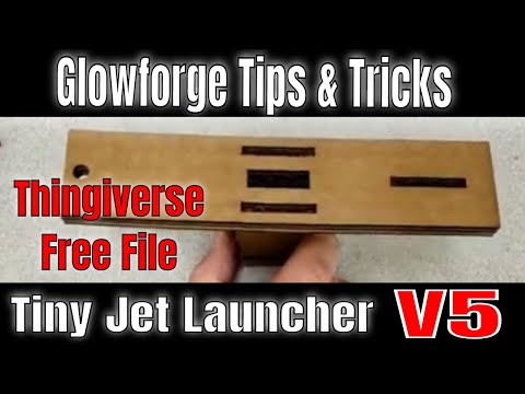 Laser Cut Tinkercad Tiny Jet and Launcher Free Vector Download - 3axis.co