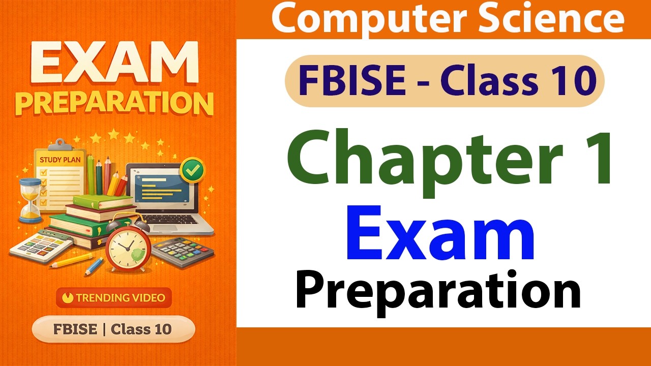 Chapter 1 Exam Style Full Paper Class 10 Computer Science  | MCQs SRQs Long Questions Board Prep