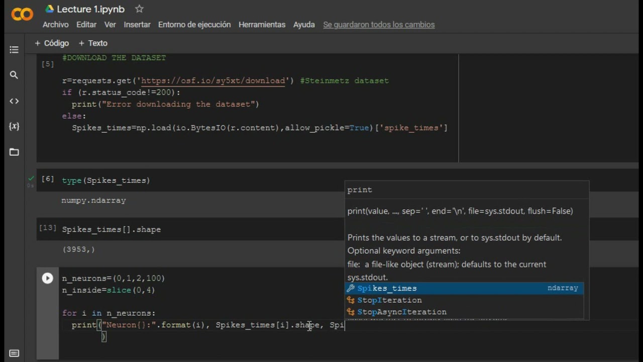 Using request with Python- Computational Neuroscience, lecture 1