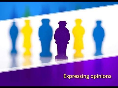 EXPRESSING OPINIONS