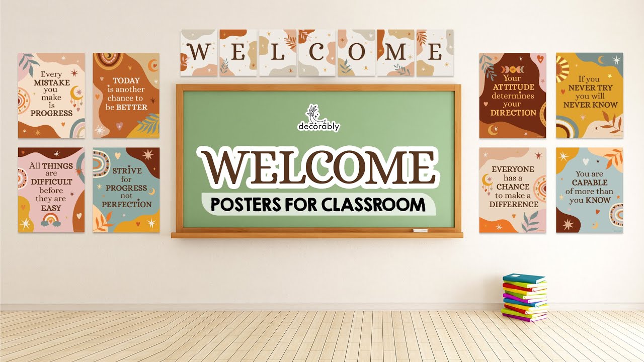 Transform Your Classroom with Stunning Boho Classroom Decor and Boho Classroom Posters! 🌸⭐❤️