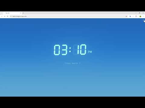 Digital Clock in New Tab Chrome Extension 2025-03-07