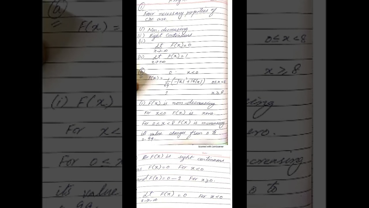 #probability #stochastic #cdf #pdf #solution #assignment