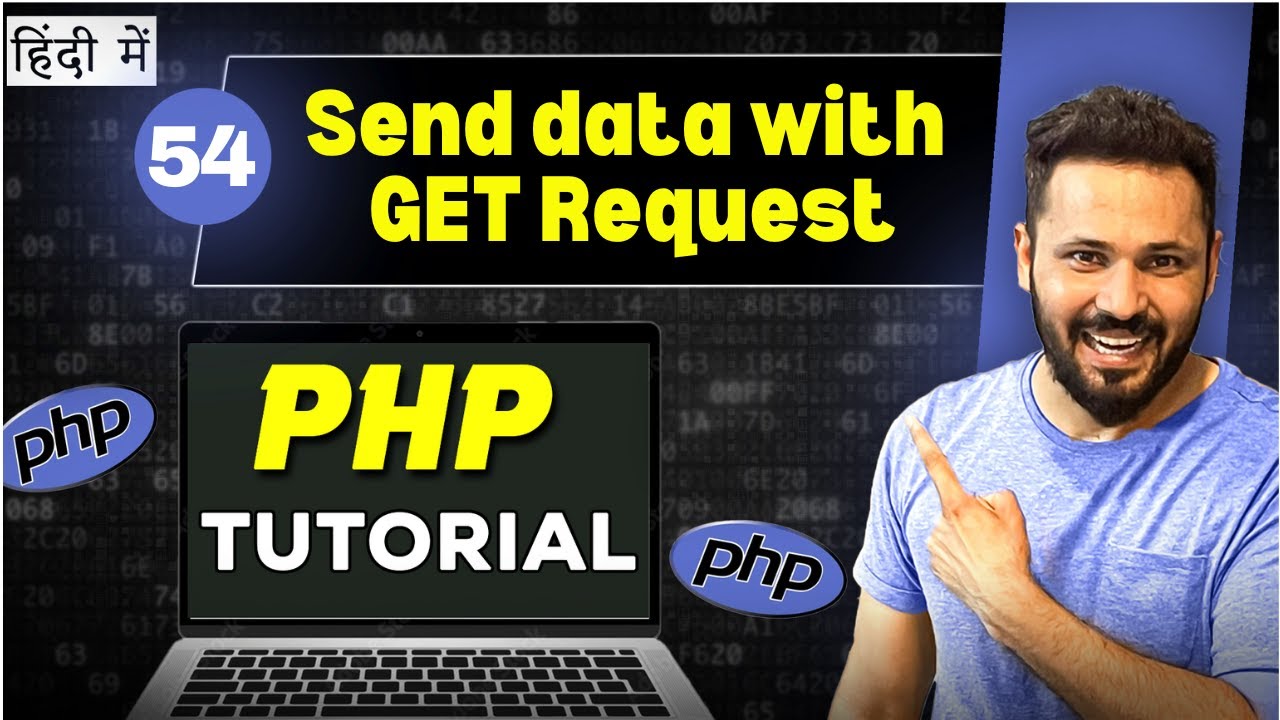 Php Tutorial in Hindi #54 GET request method | send data from html form to PHP