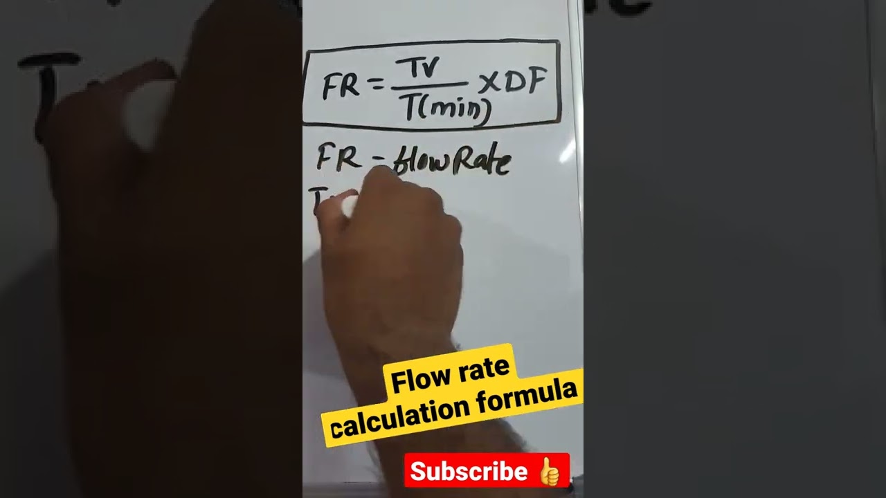 Flow Rate calculation formula | drug calculation | # shorts